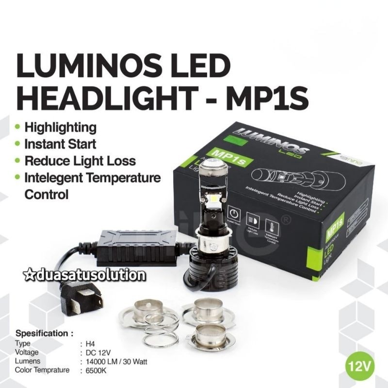 Jual LAMPU LED UTAMA MOTOR MINI PROJECTOR MP1S 30WATT NINE LUMINOS ...