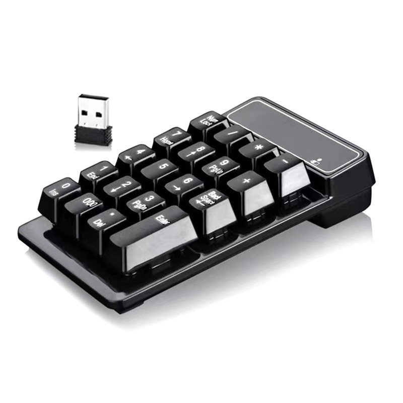 Jual New Arrival 2.4G Wireless Numeric Keyboard Mechanical Feel 19 Keys ...
