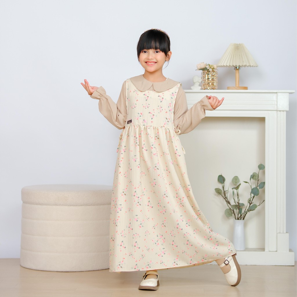 Jual JISOO Gamis Overall Anak Perempuan Ala Korea 3 sampai 15 tahun ...