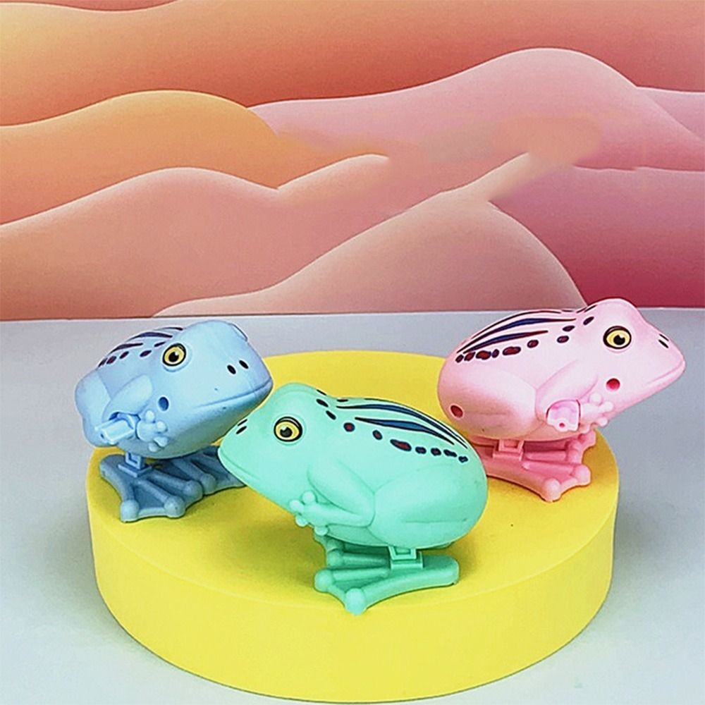 Jual Cartoon Design Frog Wind Up Toy Interaction Toddler Toys Random ...