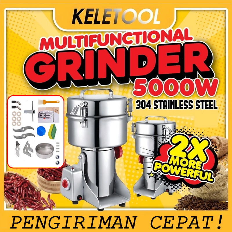 Jual gilingan tepung grinder mesin giling bumbu kering powder grinder ...