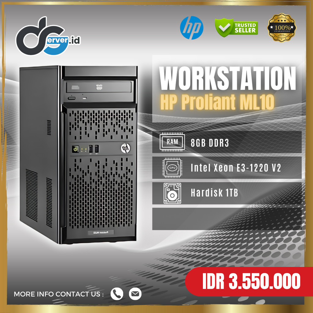 Jual HP ProLiant ML10 Server Workstation | Shopee Indonesia
