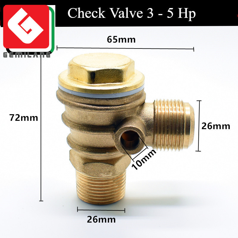 Jual Check Valve Kompresor Katup Satu Arah Type 3 - 5 Hp Tekanan sampai ...