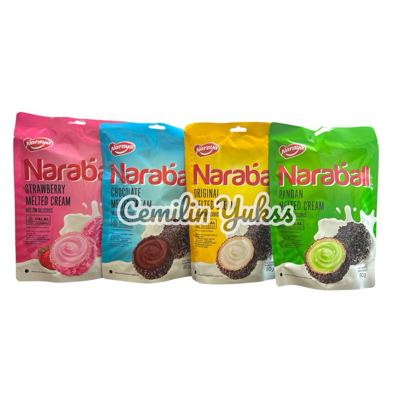 Jual Naraya Naraball 80g Wafer Salut Cookies Rasa Coklat Vanilla ...