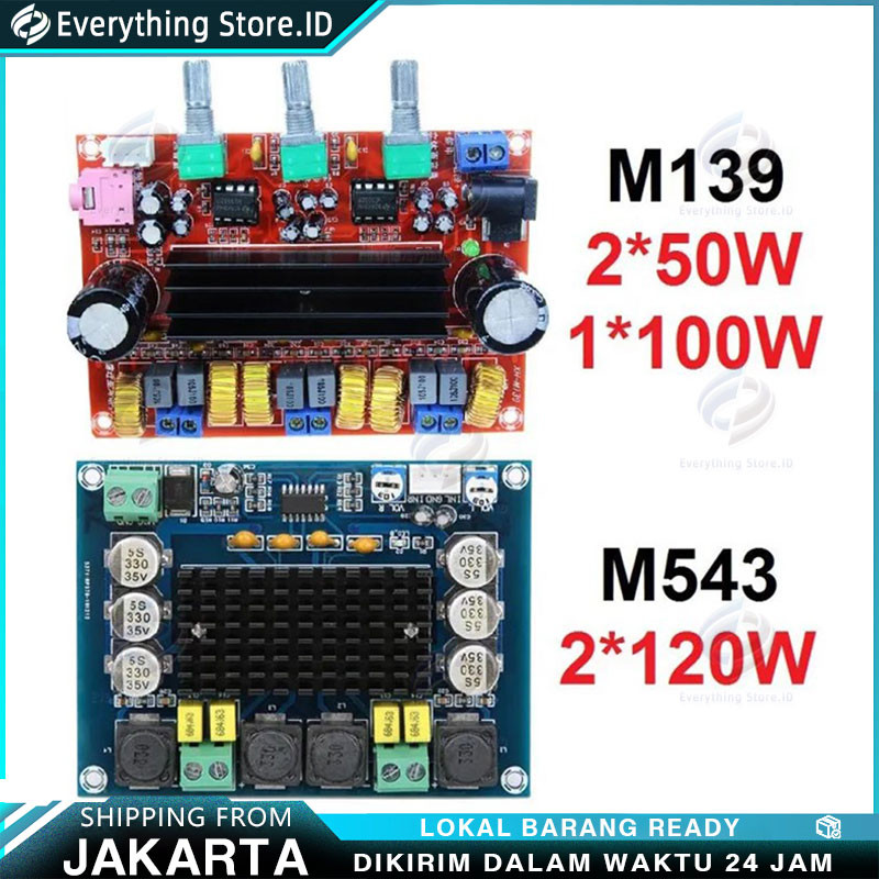 Jual XH-M543 POWER AMPLIFIER CLASS D DIGITAL AUDIO TPA3116D2 2.0 SUBWOOFER SPEAKER 12-26V 2x120W ...