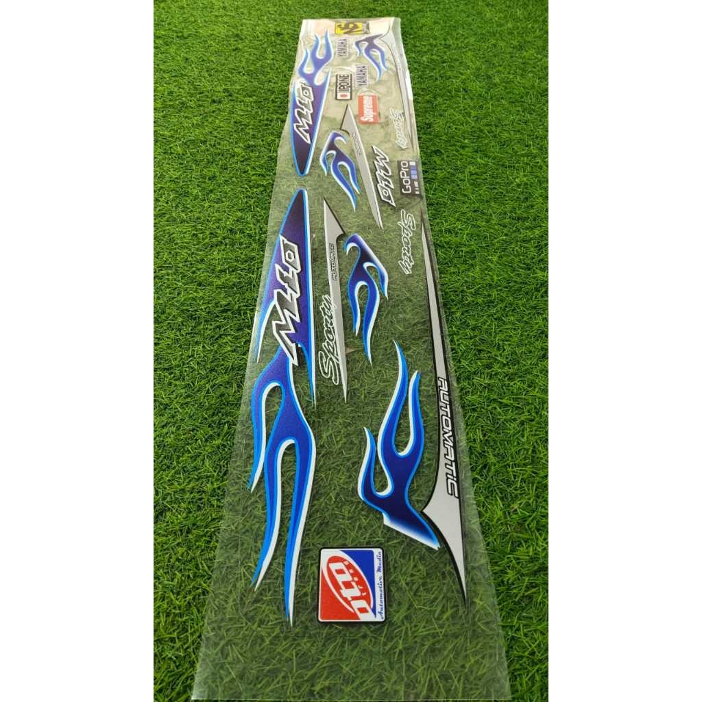 Jual Striping Sticker Lis Mio Karbu api Bahan Bening Transparan Polet ...