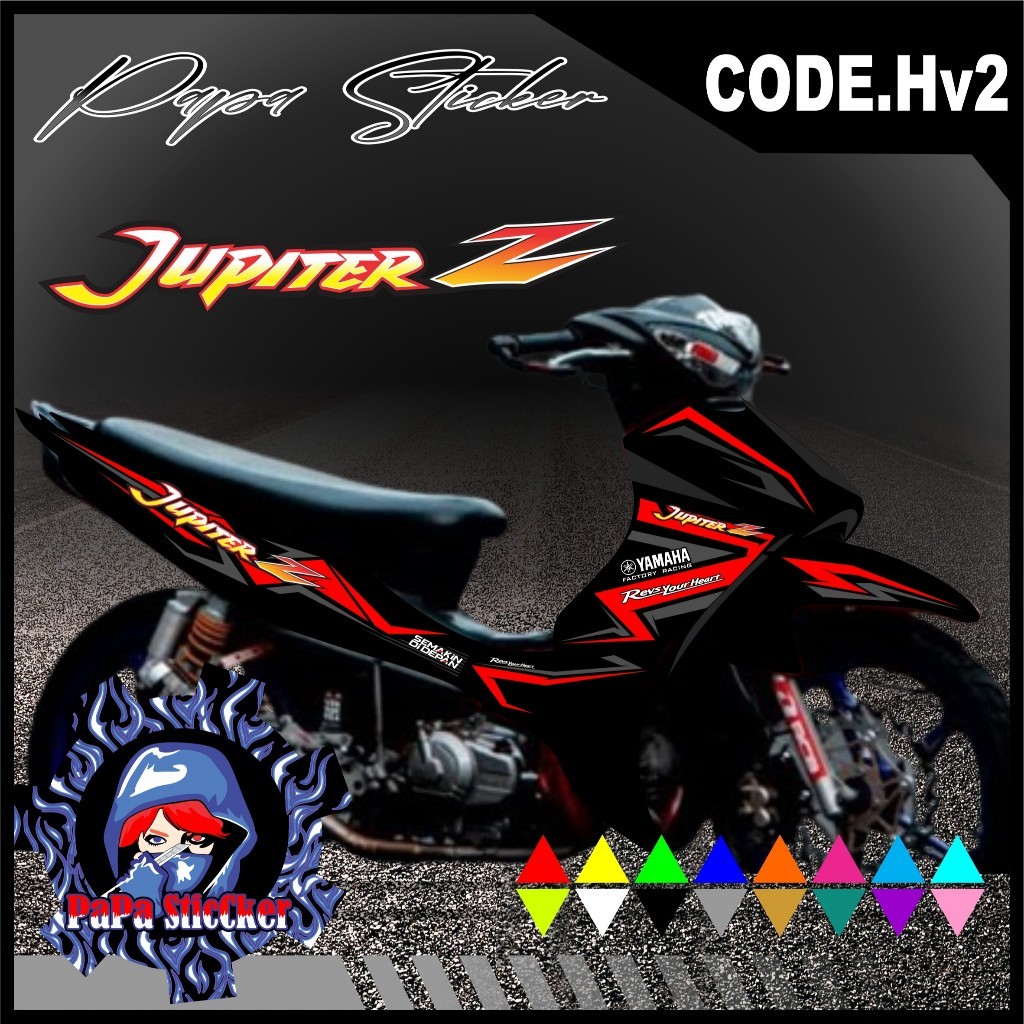 Jual STRIPING JUPITER Z, BURHAN STICKER JUPITER Z STIKER VARIASI YAMAHA ...