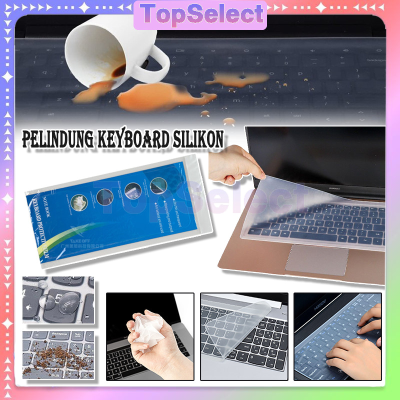 Jual 5PCS Pelindung Keyboard Silicone 14Inch /Keyboard Protector 14 ...