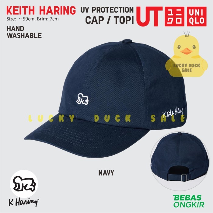 Jual UNIQLO Keith Haring UV Protection Cap Topi Pop Art Radiant Baby ...