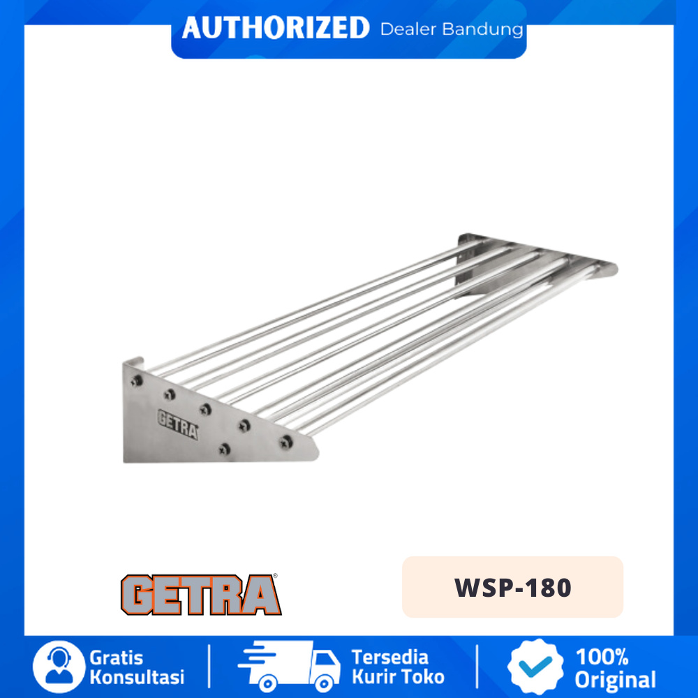 Jual GETRA WSP 180 WSP-180 RAK DINDING DAPUR PIPE WALL SHELVES STAINLESS ORIGINAL | Shopee Indonesia