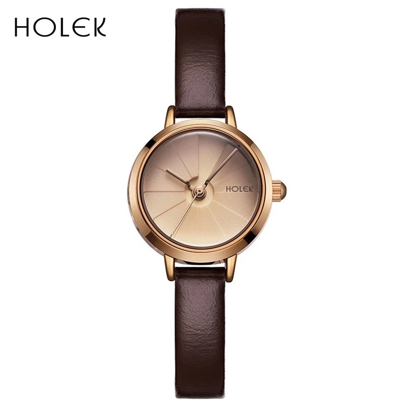 Jual HOLEK 193 Jam Tangan Wanita Tali Kulit Original Anti Air Fashion ...