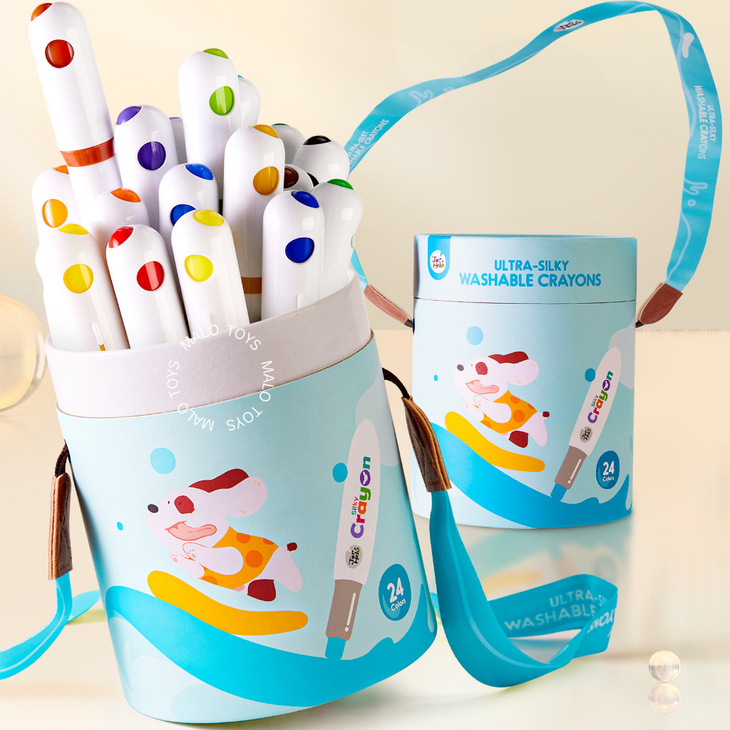 Jual JARMELO SILKY CRAYON Washable ULTRA 6 12 24 Warna JOAN MIRO ...
