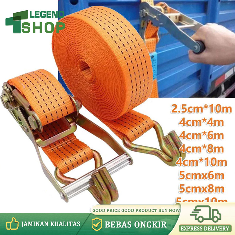 Jual 10 Ton Tali Kecepatan Ratchet Tie Down 4 cm x 6M/8M/10M 5CMx 6M/8M ...