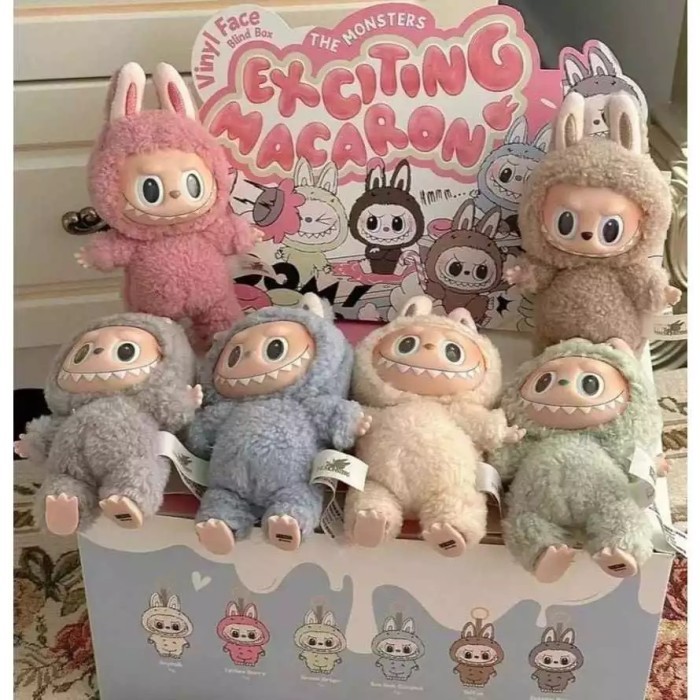 Jual Popmart Boneka Labubu Exciting Macaron The Monster V1 Viral ...