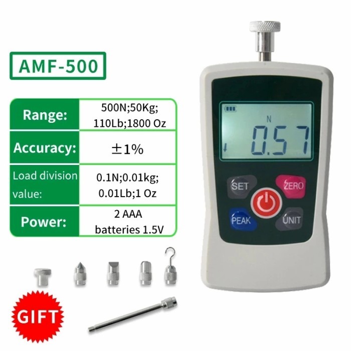 Jual Aliyiqi AMF-500 digital push pull force gauge 500N 50kg ...