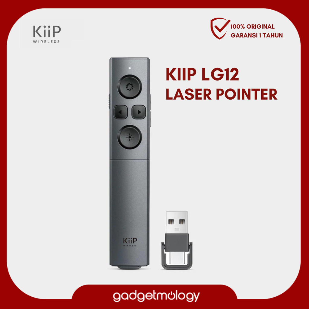 Jual KIIP WIRELESS LG12 - Smart Laser Pointer 2IN1 Type-C and USB ...