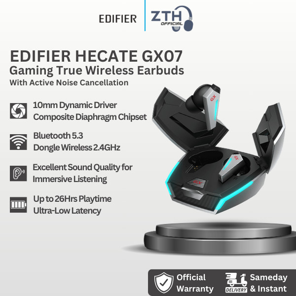 Jual EDIFIER HECATE GX07 True Wireless Gaming Earbuds with Active Noise Cancellation | Shopee ...