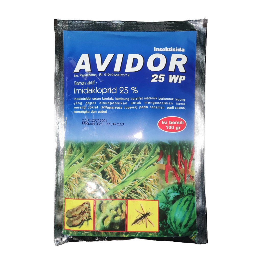 Jual Insektisida AVIDOR 25 WP 100 Gram Pestisida Racun Pembasmi Hama ...