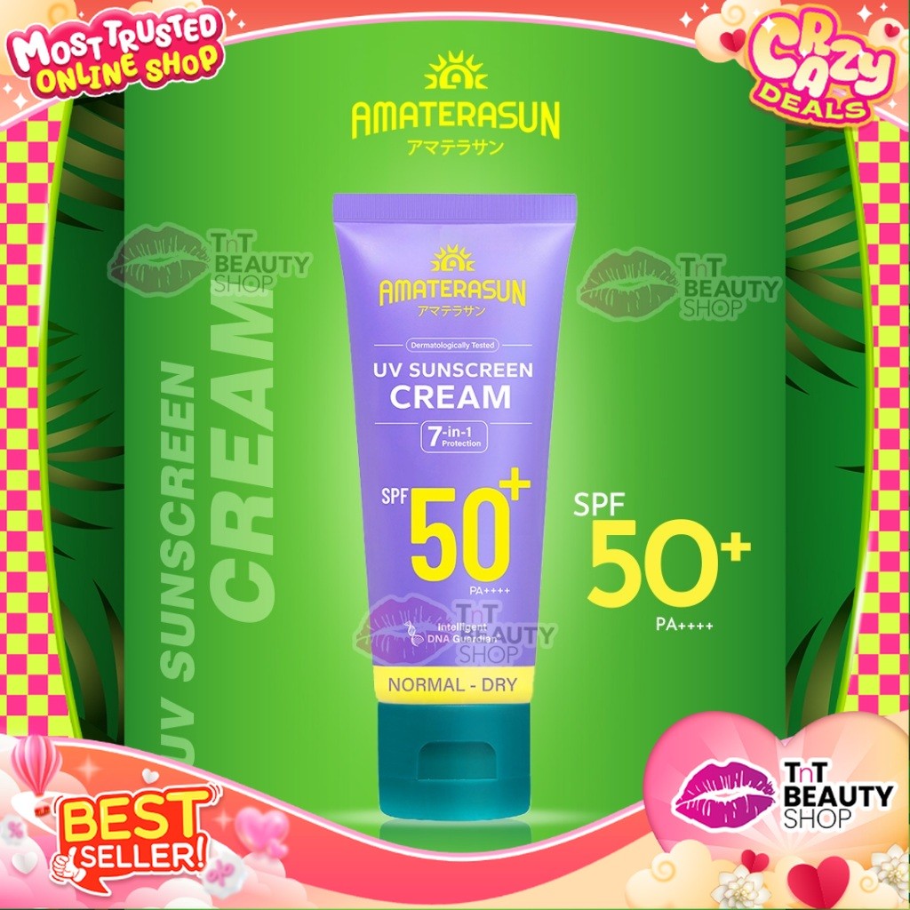 Jual AMATERASUN UV Sunscreen Cream SPF 50+ PA++++ 10ml REAL SPF Certified | TnT Beauty Shop ...