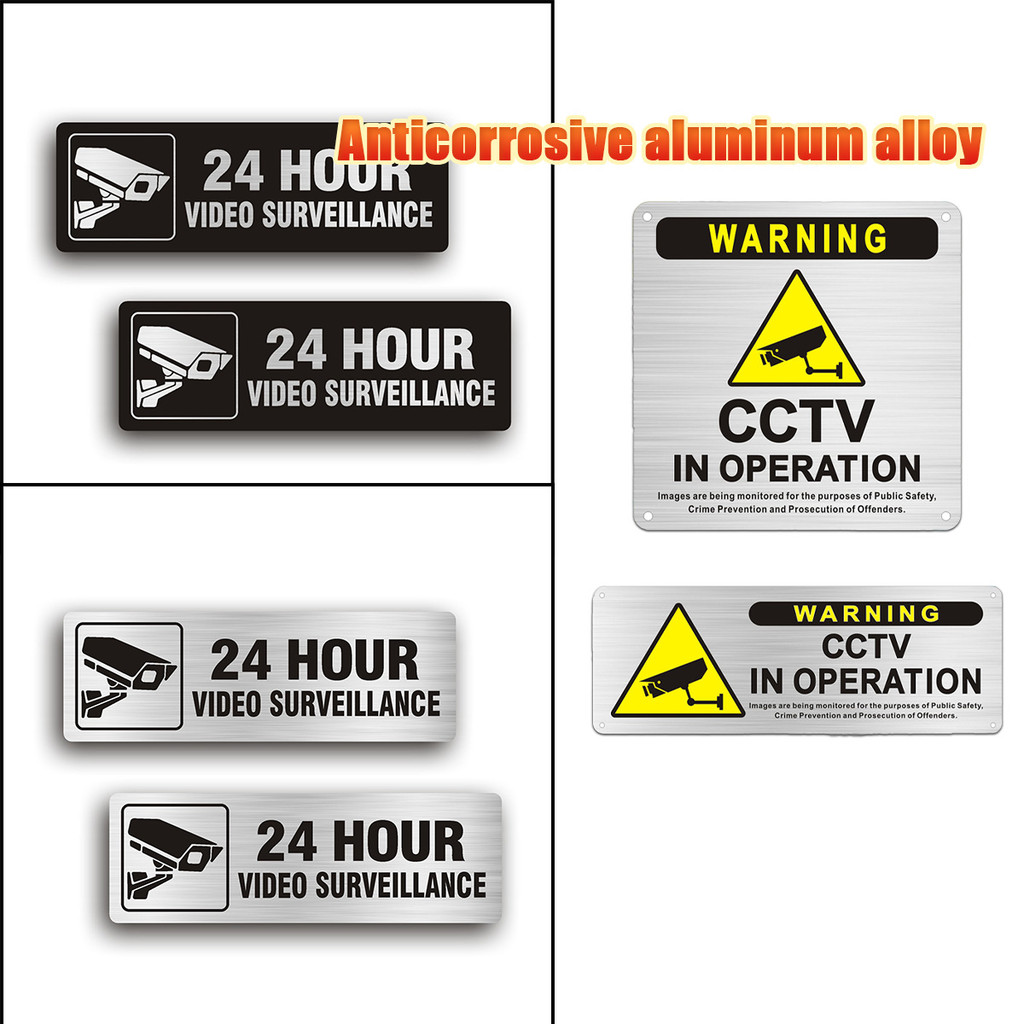 Jual sticker cctv Logam dengan perekat dua sisi yang kuat di bagian ...