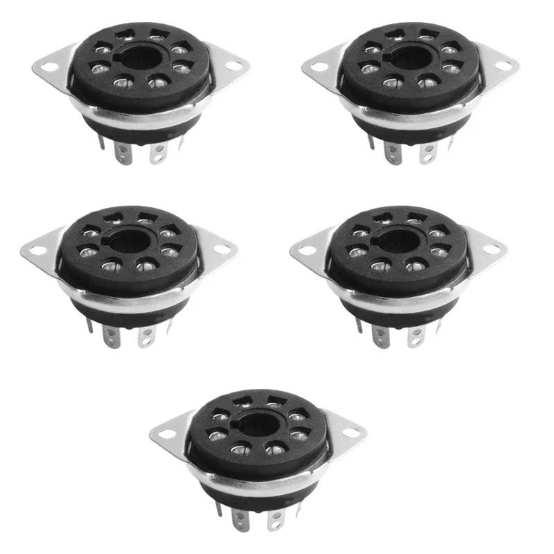 Jual 5pcs 8Pin Vacuum Tube Socket Base Octal for KT66 KT88 6SL7 6SN7 ...