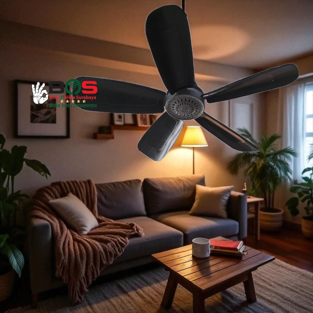 Jual Kipas Angin Gantung Helifan 45 Watt Arashi BHF-05 45 Watt Black ...