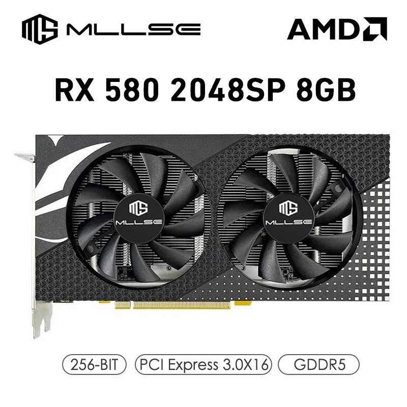 Jual Cheap MLLSE Graphics Card AMD Radeon RX 580 8GB Placa De Video ...