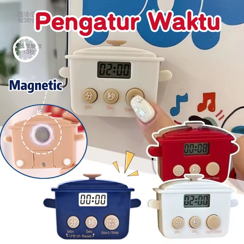 Jual Pengatur Waktu Magnetik Presisi Tinggi Mini Portabel Digital Dapur ...