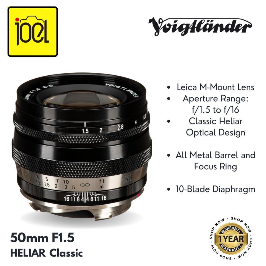 Jual Voigtlander Heliar Classic 50mm F1.5 VM-Brand New | Shopee Indonesia