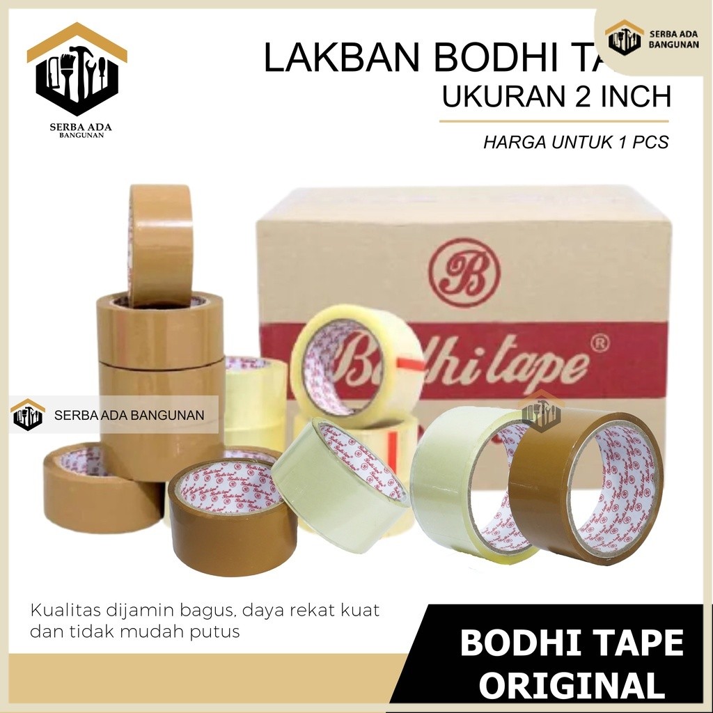 Jual SAB LAKBAN BENING COKLAT TRANSPARAN 1 2 INCH TEBAL / PLASTER SOLATIP ISOLASI LEM | Shopee ...