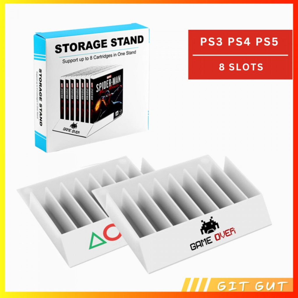 Jual PS3 PS4 PS5 BD Rack Rak Tempat Kaset Game Display Box Stand ...