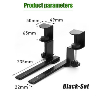 Jual 2Pcs Bracket Jepit Meja Keyboard Tray Clamp Sliding Desk Mount ...