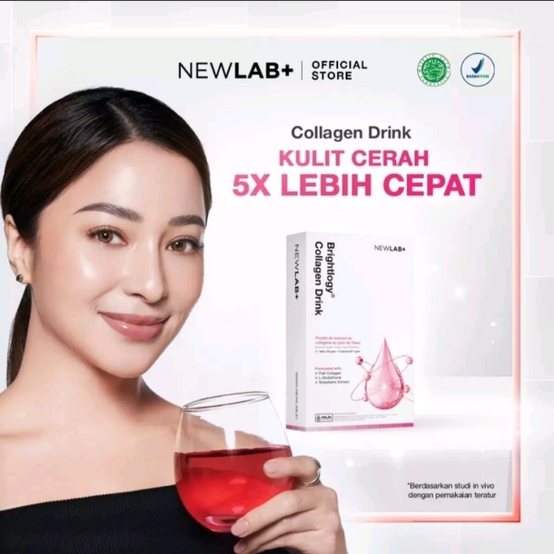 Jual BEAUDELAB COLLAGEN New Lab Newlab powder drink rasa strawberry 5 ...