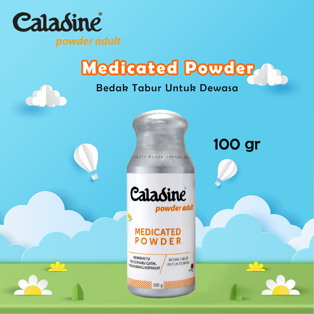 Jual Caladine Powder Adult Medicated Powder 100g Bedak Tabur Dewasa ...
