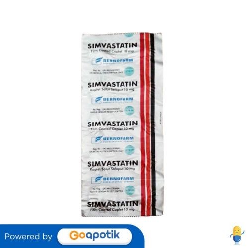 Jual Simvastatin Bernofarm 10 Mg Strip 10 Tablet | Shopee Indonesia
