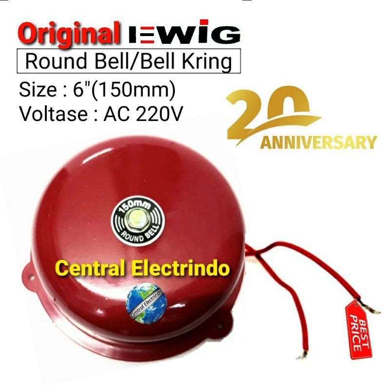 Jual Bell/Round Bell 6"(150mm) EWIG. | Shopee Indonesia
