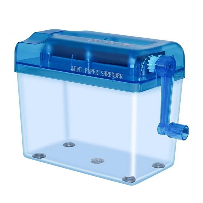 Jual Mini Manual Paper Shredder A6 Offices Document Destroyer Receipts ...
