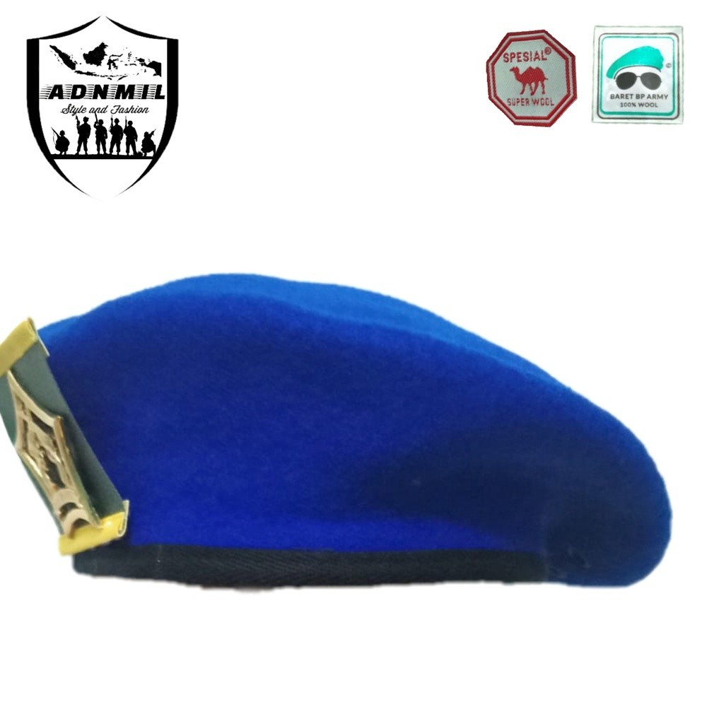Jual baret dan emblem PM tni baret kamel merah baret kacamata baret ...