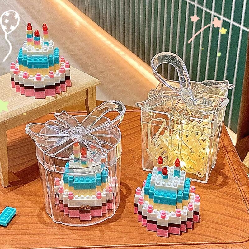 Jual [READY]Mainan Blok Balok Susun Mini Cake/Kue Ulang Tahun Building ...