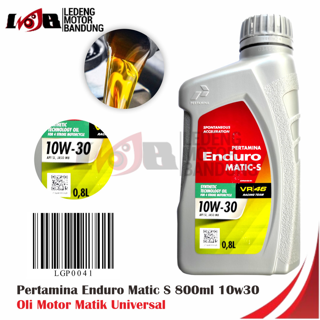 Jual Pertamina Enduro Matic S 800ml 10w30 Oli Motor Matik Universal 0 ...