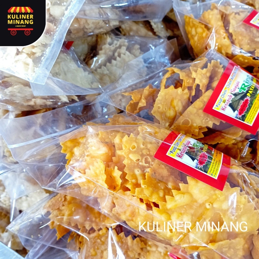Jual Kuliner Minang Kue Bawang pangsit Rina Oleh-Oleh Asli Cemilan ...