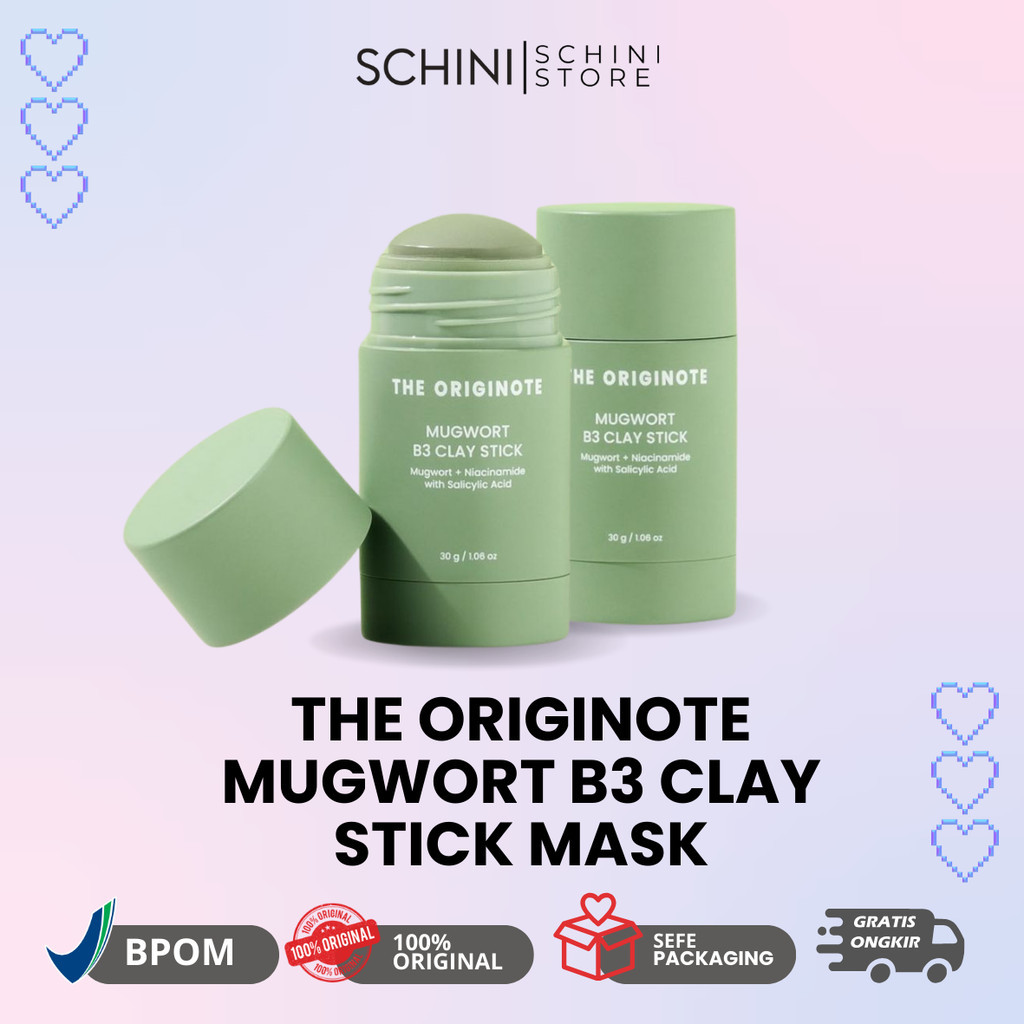 Jual SCHINI The Originote Mugwort B3 Clay Stick Mask - Masker Wajah ...