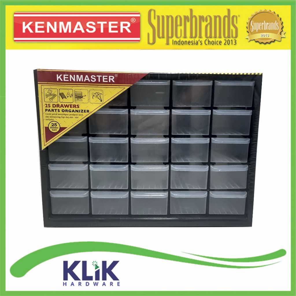Jual RT45RE Kenmaster Rak Drawer Kotak 15 25 Susun Laci Tempat Baut Part Komponen Serbaguna ...