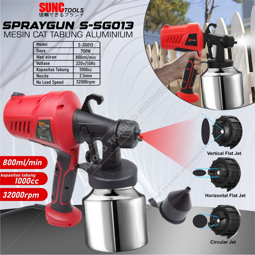 Jual Mesin Cat Semprot Cat Listrik Spray Gun Electric 1000ml 1000cc ...