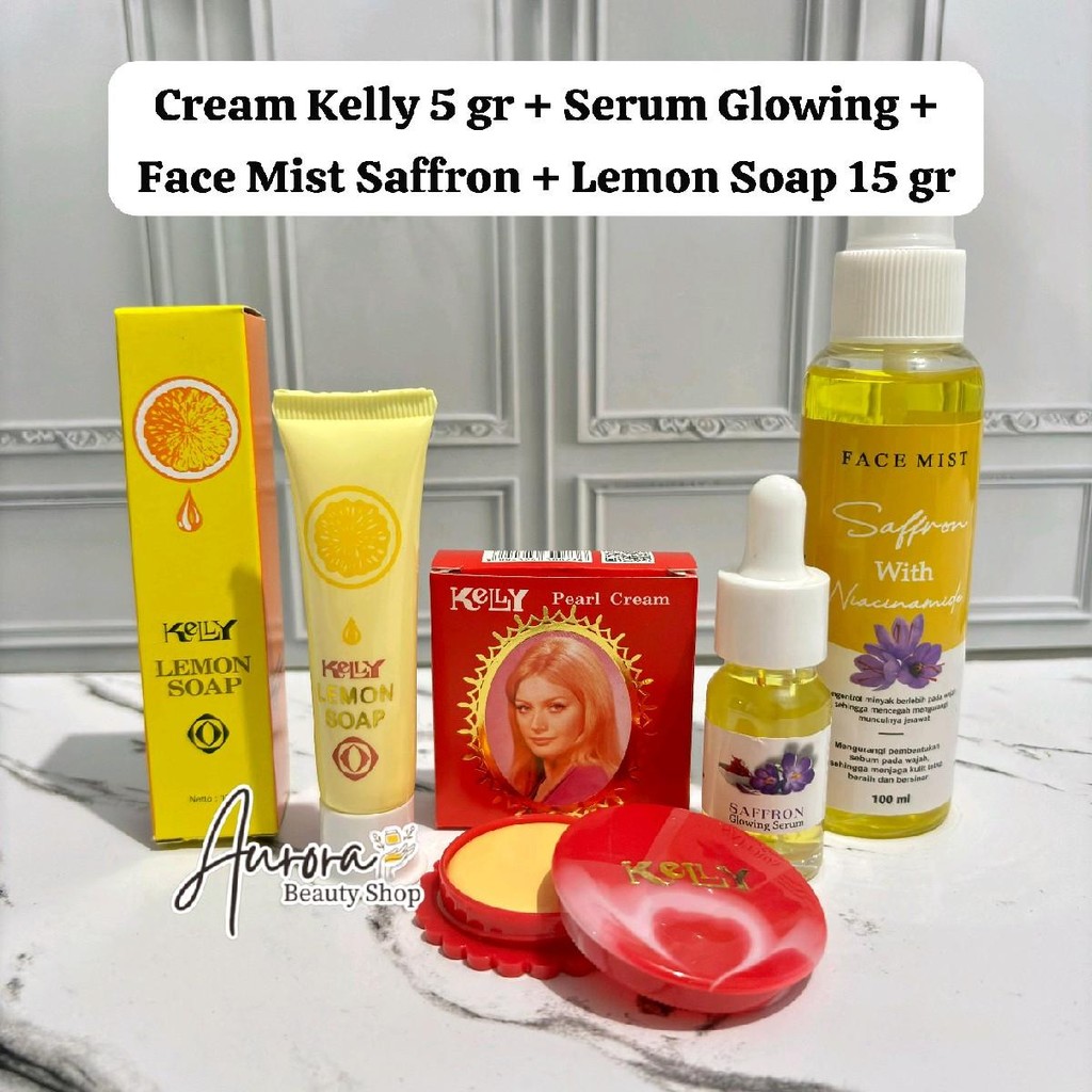Jual Paket Kelly 4 in 1 Kelly Pearl Cream 5gr + Kelly Lemon Soap 15 gr ...