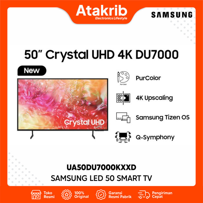 Jual SAMSUNG LED 50 UA50DU7000KXXD / 50DU7000 CRYSTAL UHD 4K Tizen OS ...