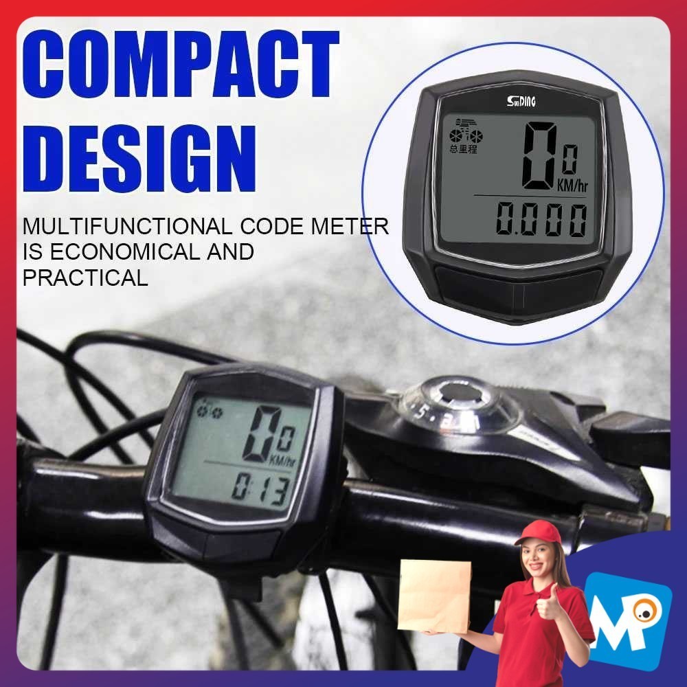 Jual SunDING Odometer Speedometer Monitor Sepeda Waterproof - SD-581 ...