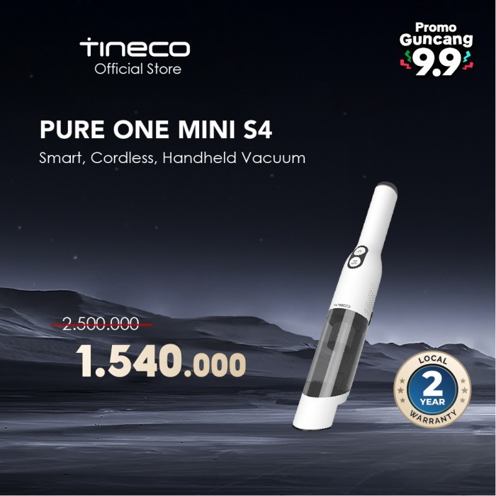 Jual Tineco Pure One MINI S4 Cordless Hand Vacuum Cleaner Portable ...
