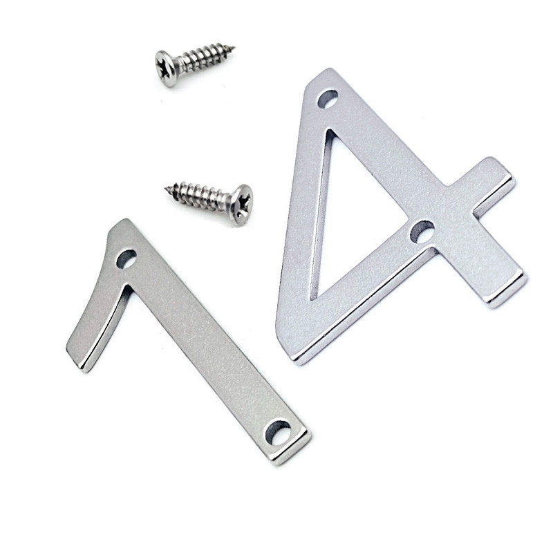 Jual 50mm Stainless Steel House Numbers With Screws Metal Digital Label ...