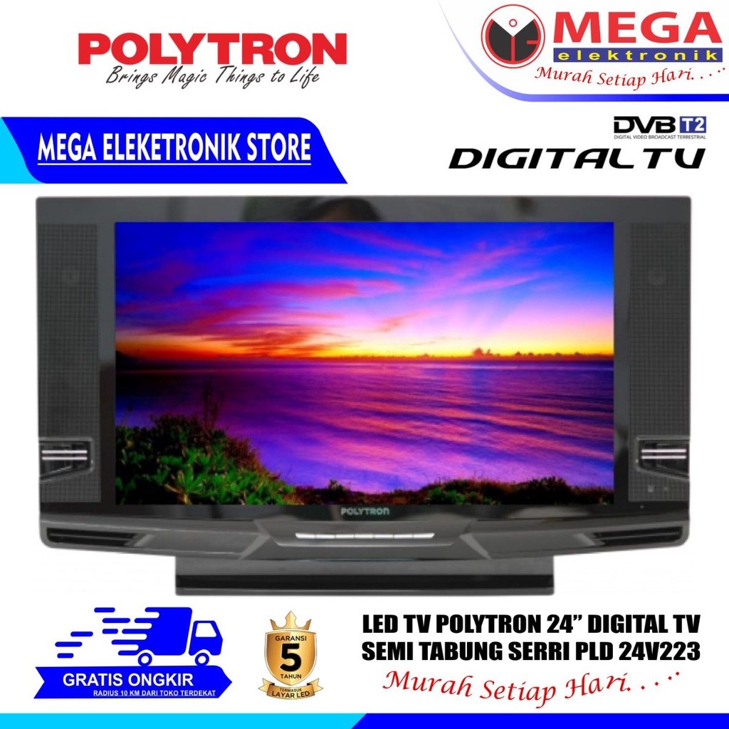 Jual POLYTRON DIGITAL TV PLD 24V123/ V223 24 INCH SEMI TABUNG SUPER ...
